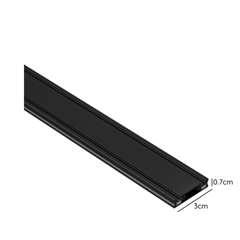 RIEL 1 METRO 48V NEGRO MODELO CYGNUS - Supply